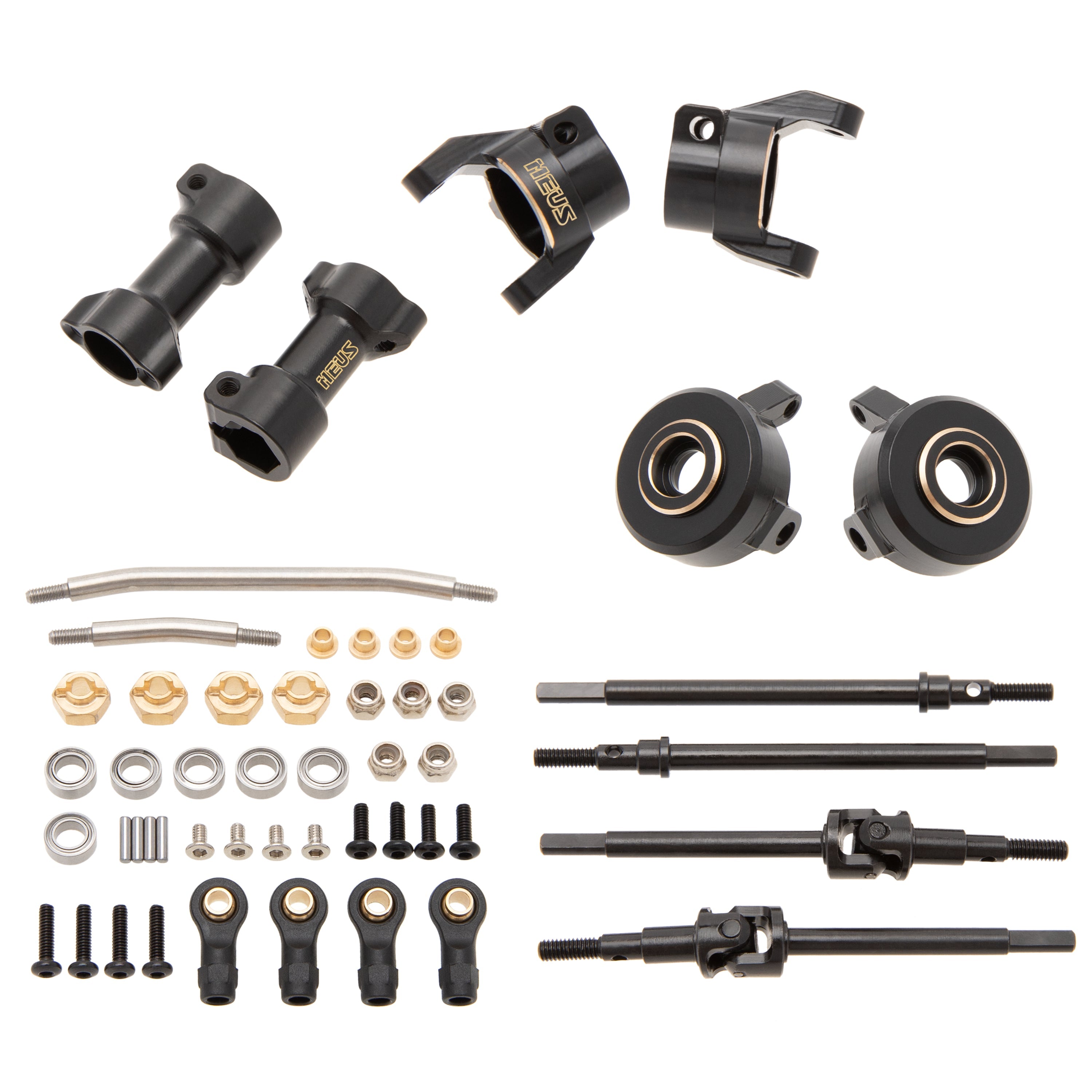 MEUS Racing FCX24 Brass Straight Axle Kit Portal Change Straight Axle