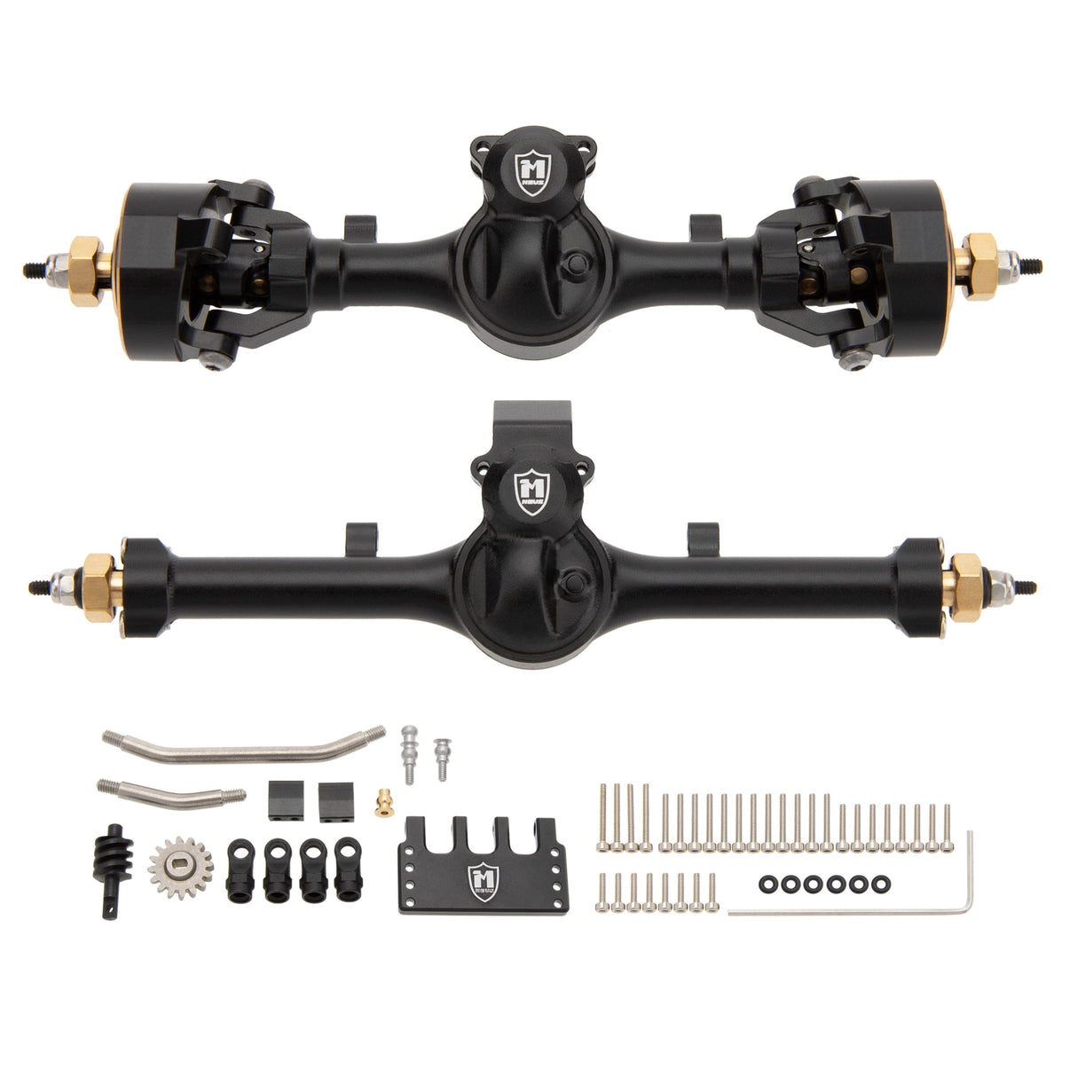 MEUS Racing SCX24 Metal V2 Isokinetic Front Rear Axles +5MM Isokinetic