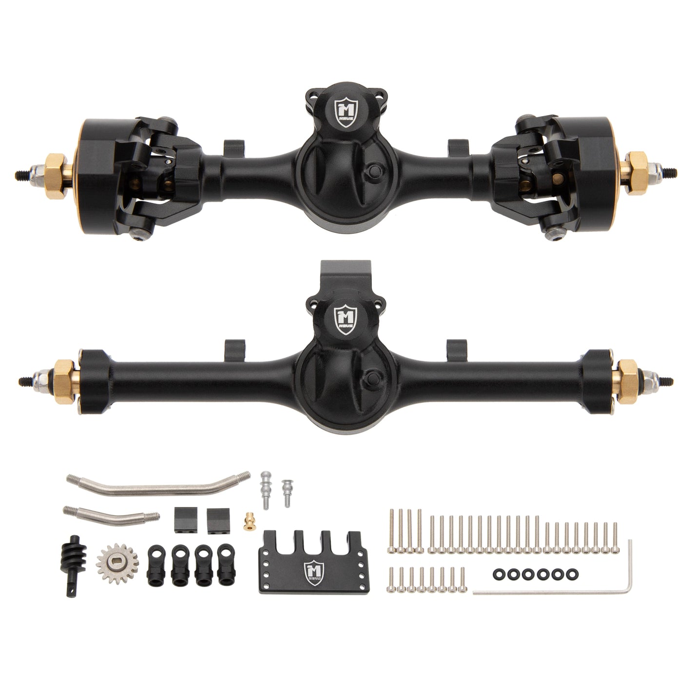 MEUS Racing SCX24 Metal V2 Isokinetic Front Rear Axles +5MM Isokinetic