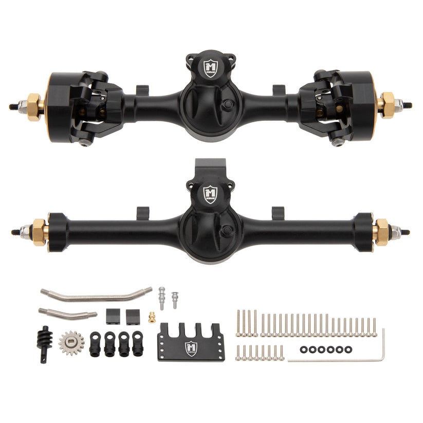 MEUS Racing SCX24 Metal V2 Isokinetic Front Rear Axles +5MM Isokinetic