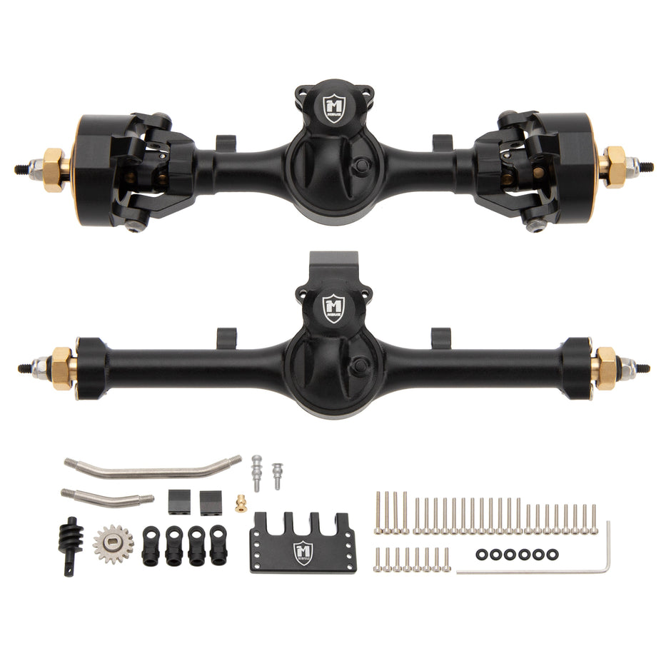 MEUS Racing SCX24 Metal V2 Isokinetic Front Rear Axles +5MM Isokinetic