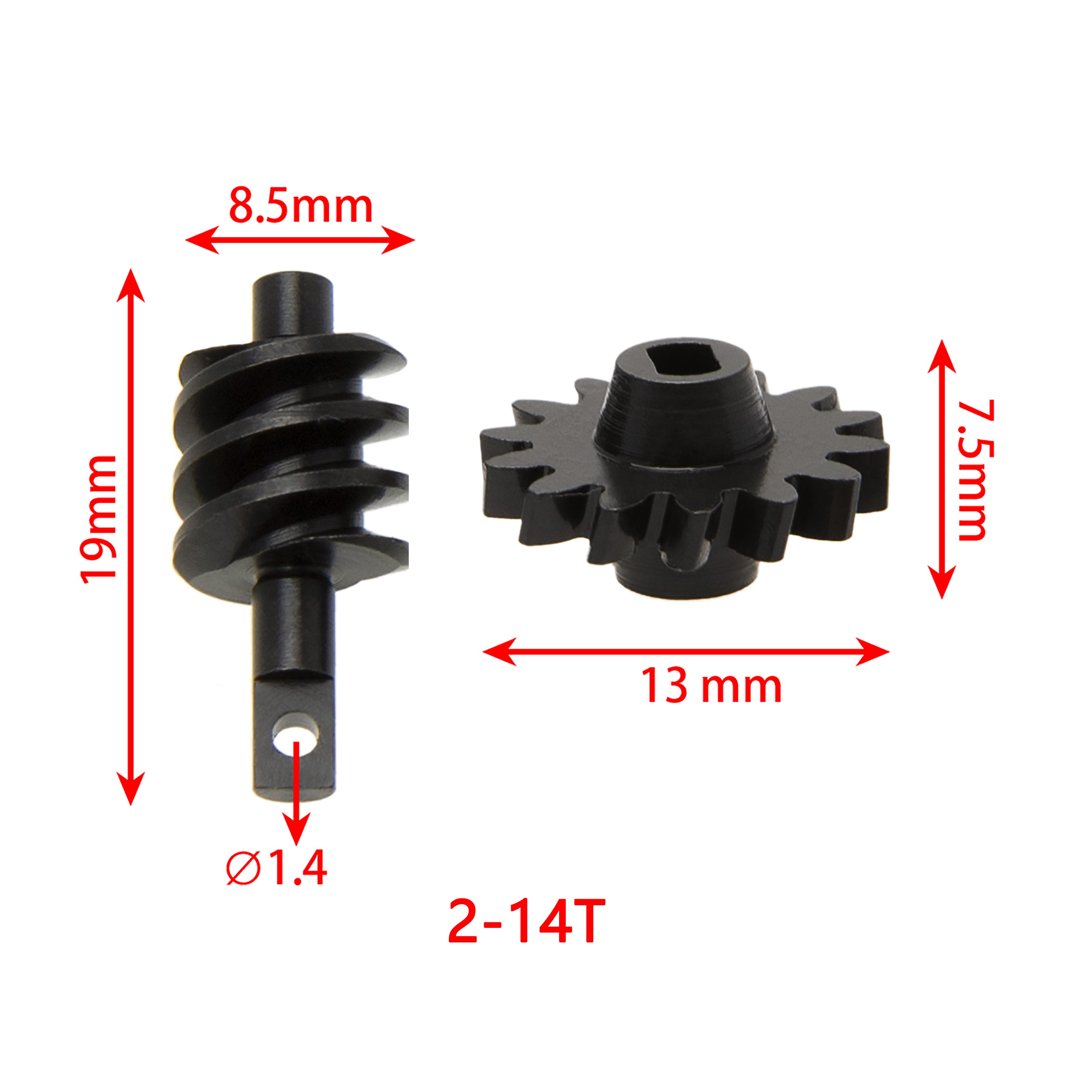 MEUS Racing SCX24 Isokinetic Front Axle Differential Gear 2/12T 2/14T