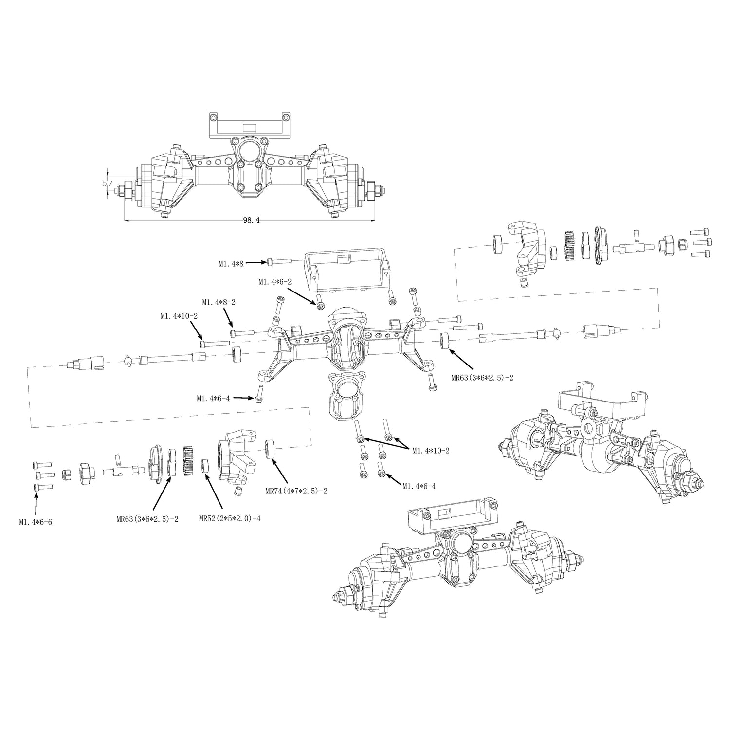 RC Car Portal Axles