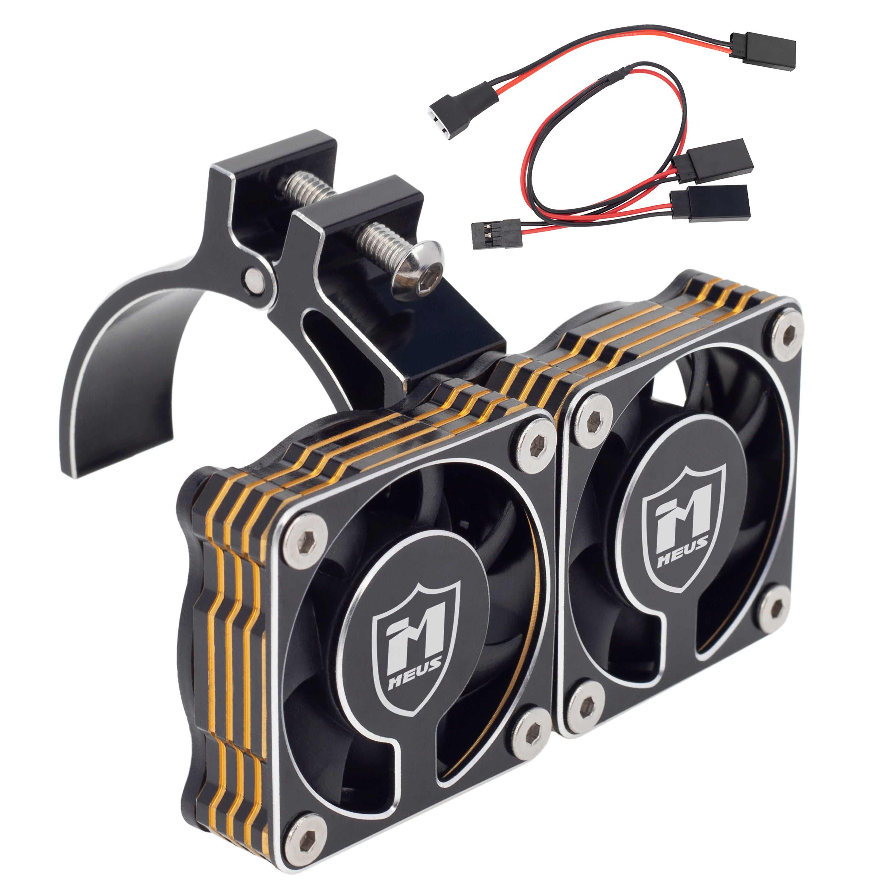 MEUS Racing RC Motor High-Speed Cooling Fan with Adjustable Mount for ...