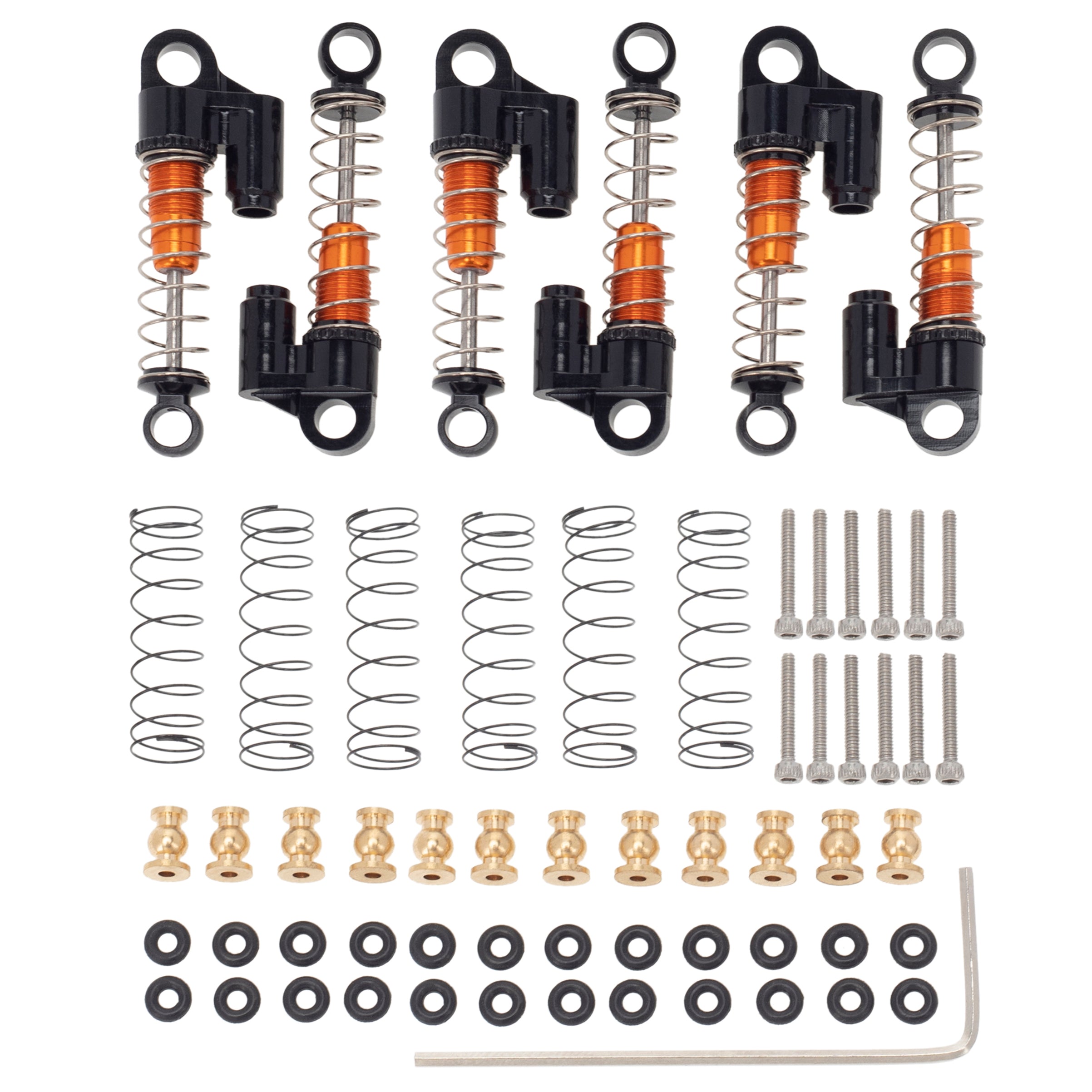 Meus Racing Aluminum Shocks for Axial SCX24 6×6 90081 Deadbolt C10 Wra
