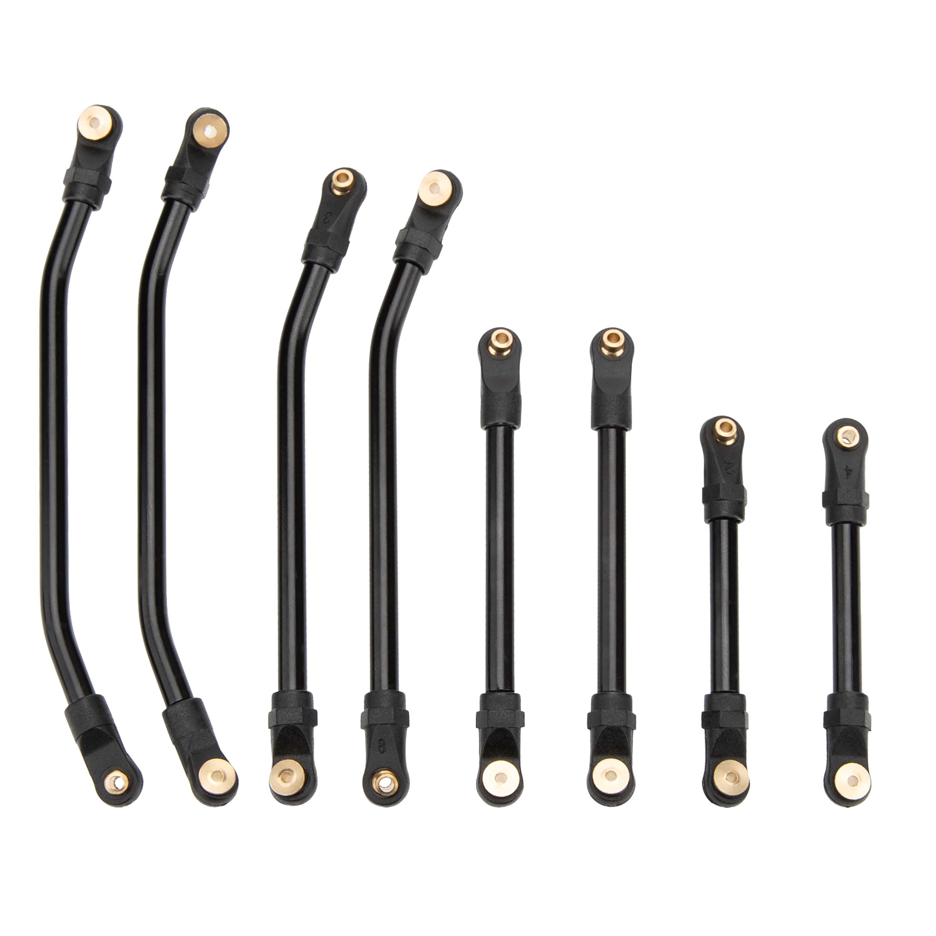 MEUS Racing SCX24 Gladiator Double Bent High Clearance Chassis Links