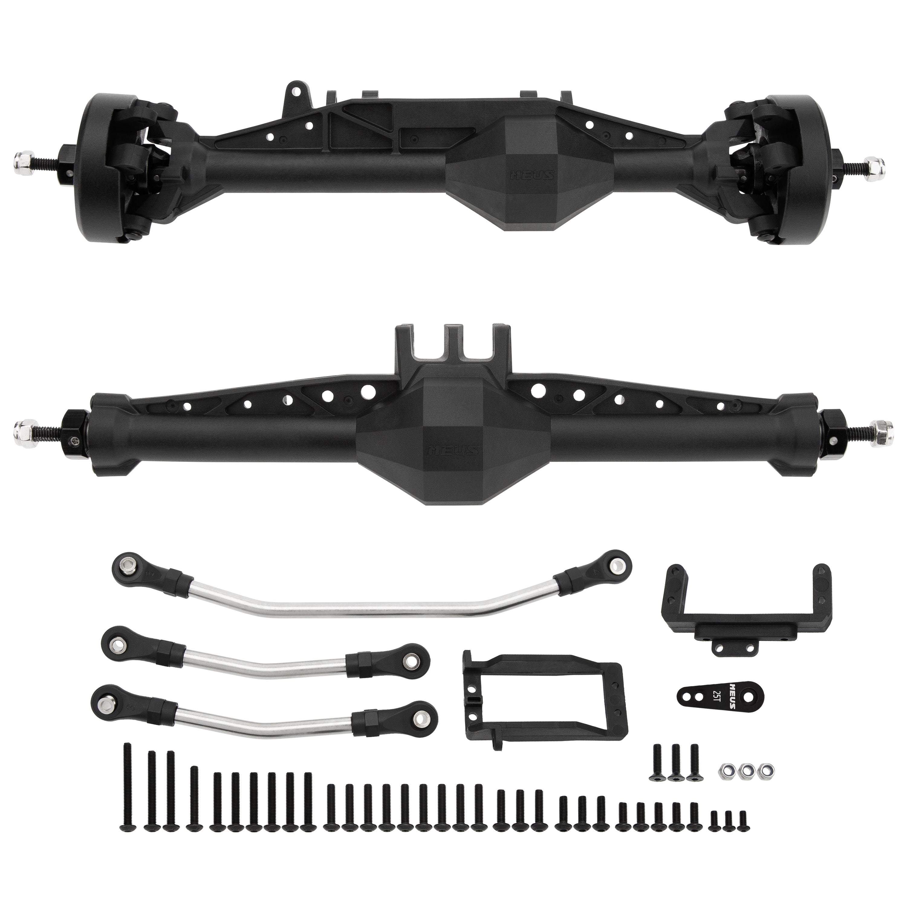 MEUS Racing 1/10 Nylon ISO Straight Axles with Front Axle Counterweigh