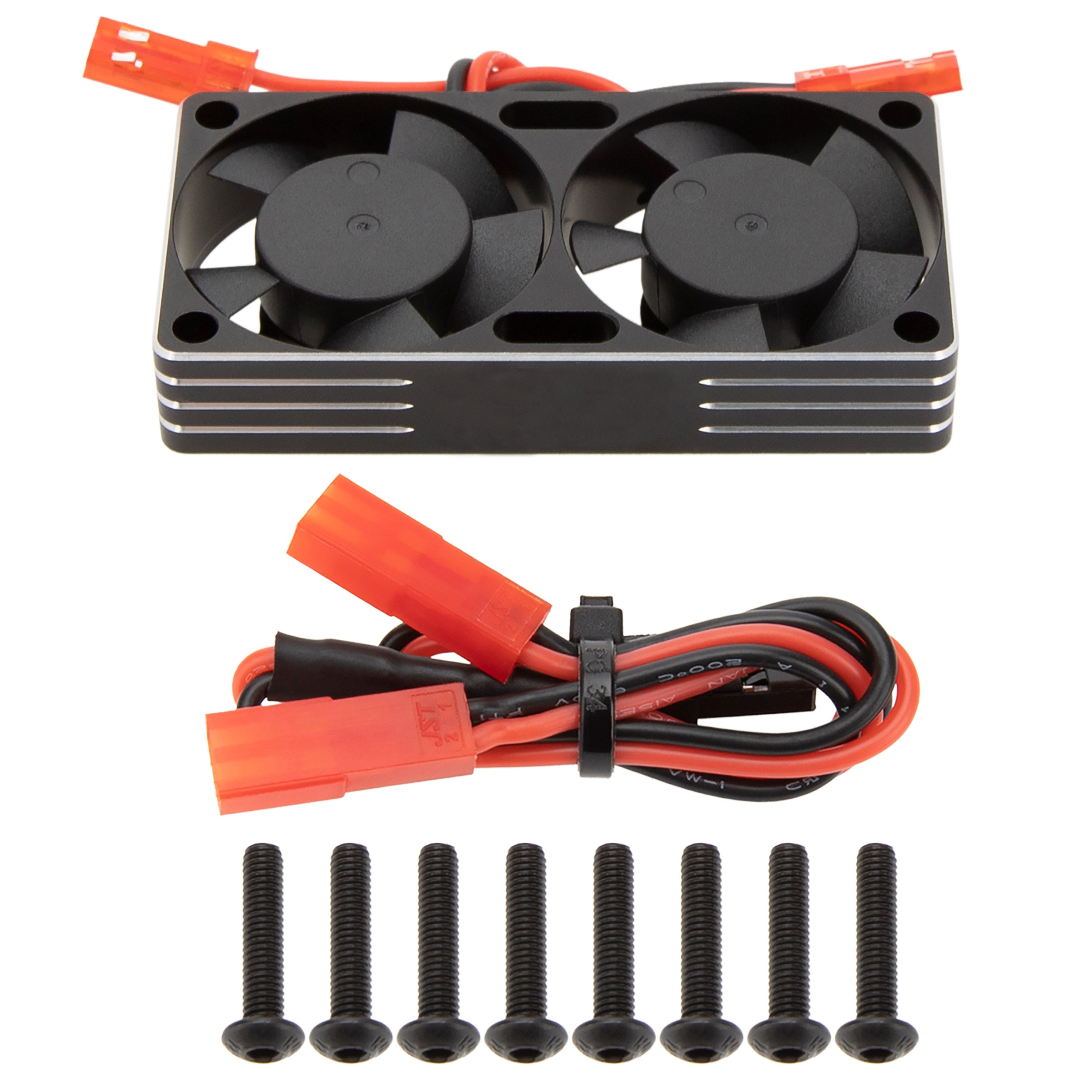 MEUS Racing RC Motor Dual Cooling Fan Heatsink 25000 RPM for 1/6 1/8 1