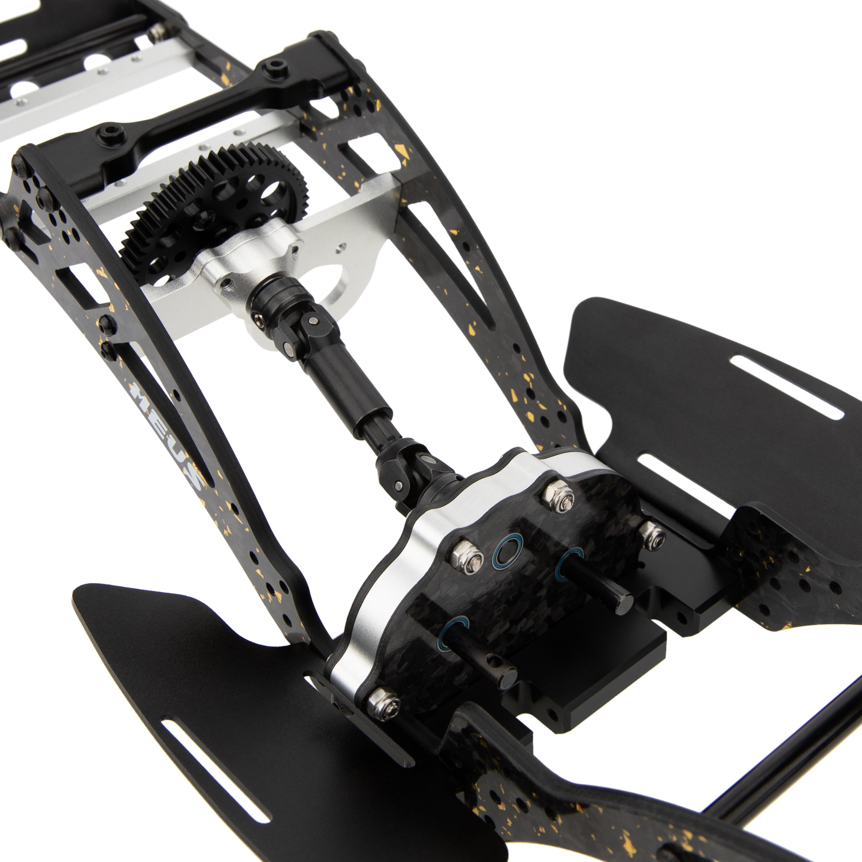 MEUS Racing Gold Rush V2 Carbon Fiber LCG Chassis Kit for 1/10 Axial S