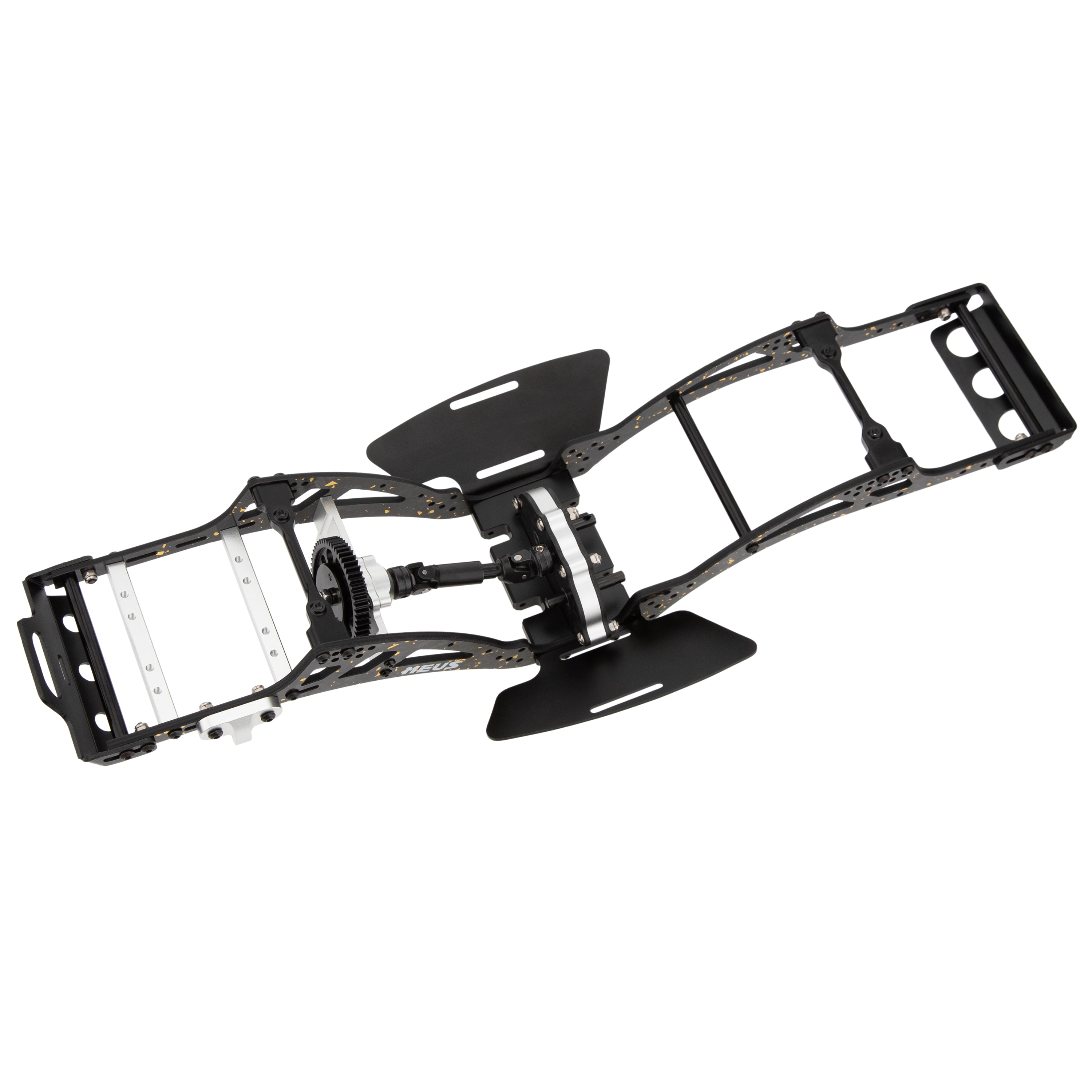 MEUS Racing Gold Rush V2 Carbon Fiber LCG Chassis Kit for 1/10 Axial S