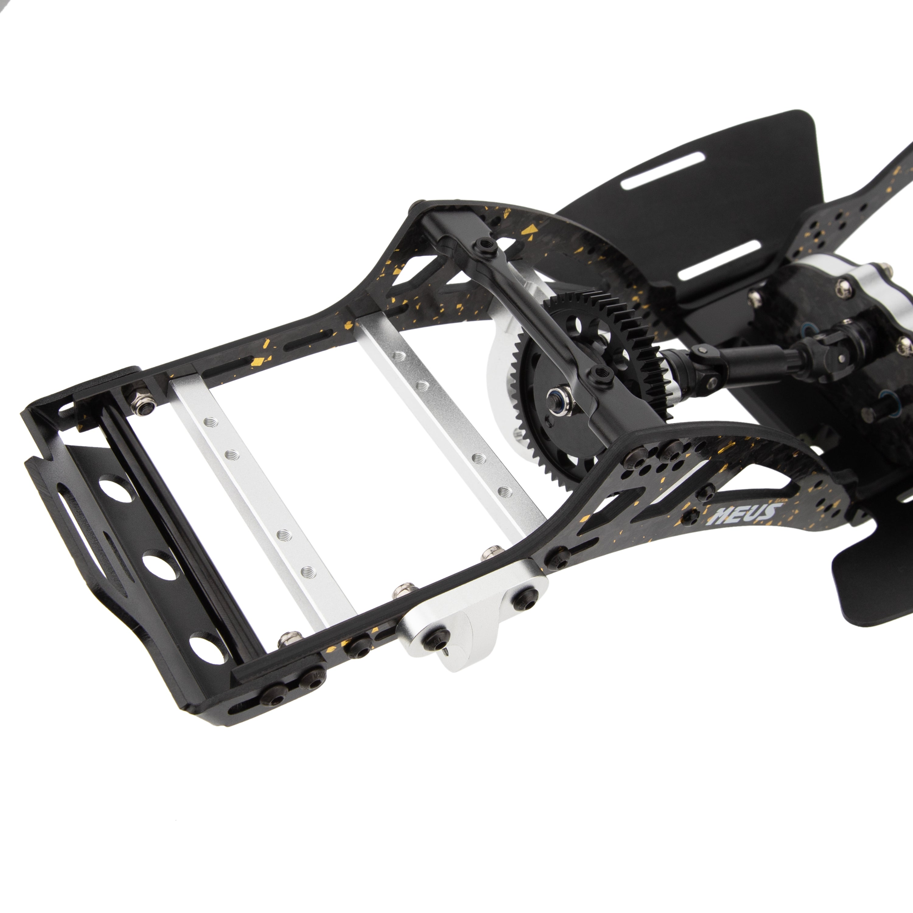 MEUS Racing Gold Rush V2 Carbon Fiber LCG Chassis Kit for 1/10 Axial S