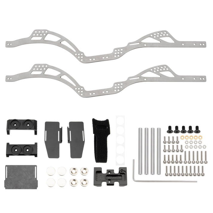 MEUS Racing SCX24 LCG TC4 Titanium Chassis Frame for C10 Deadbolt Bronco